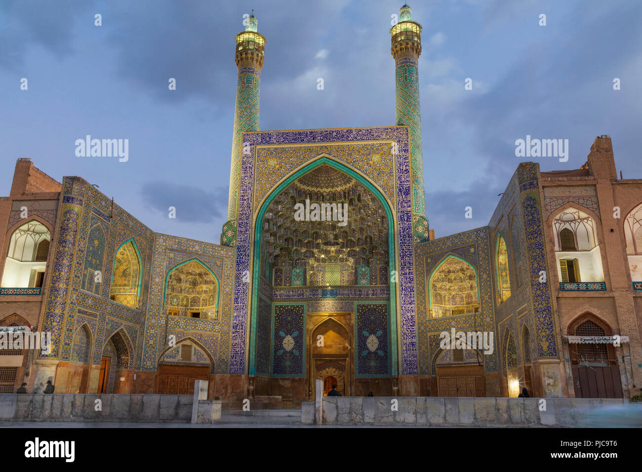 Islamic Republic of Iran. Isfahan (Esfahan). Entrance Iwan of Shah or ...