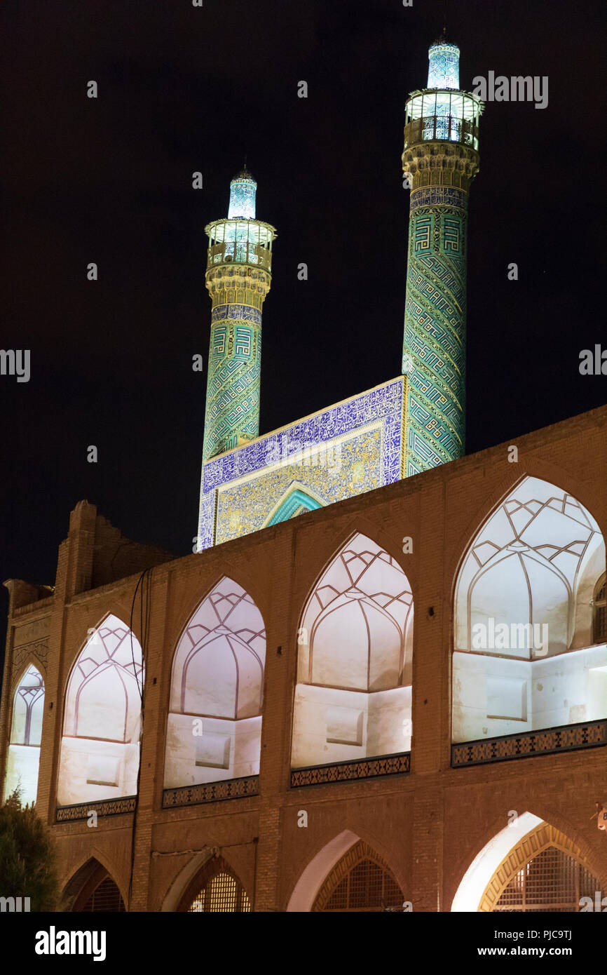 Islamic Republic of Iran. Isfahan ( Esfahan). Jameh Mosque is a grand ...