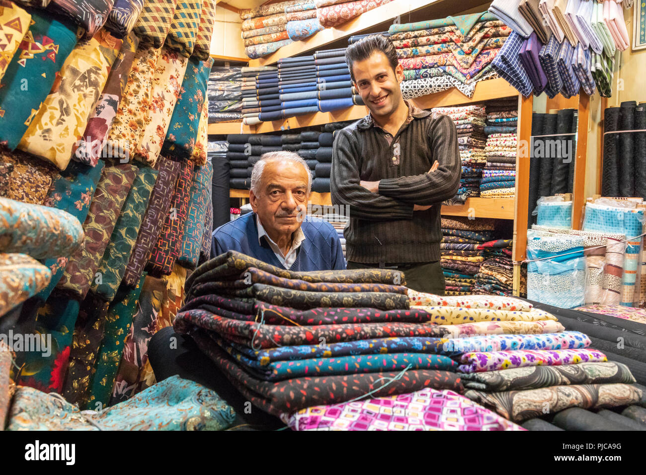 Islamic Republic of Iran. Isfahan Bazaar. Tailor and assistant ...