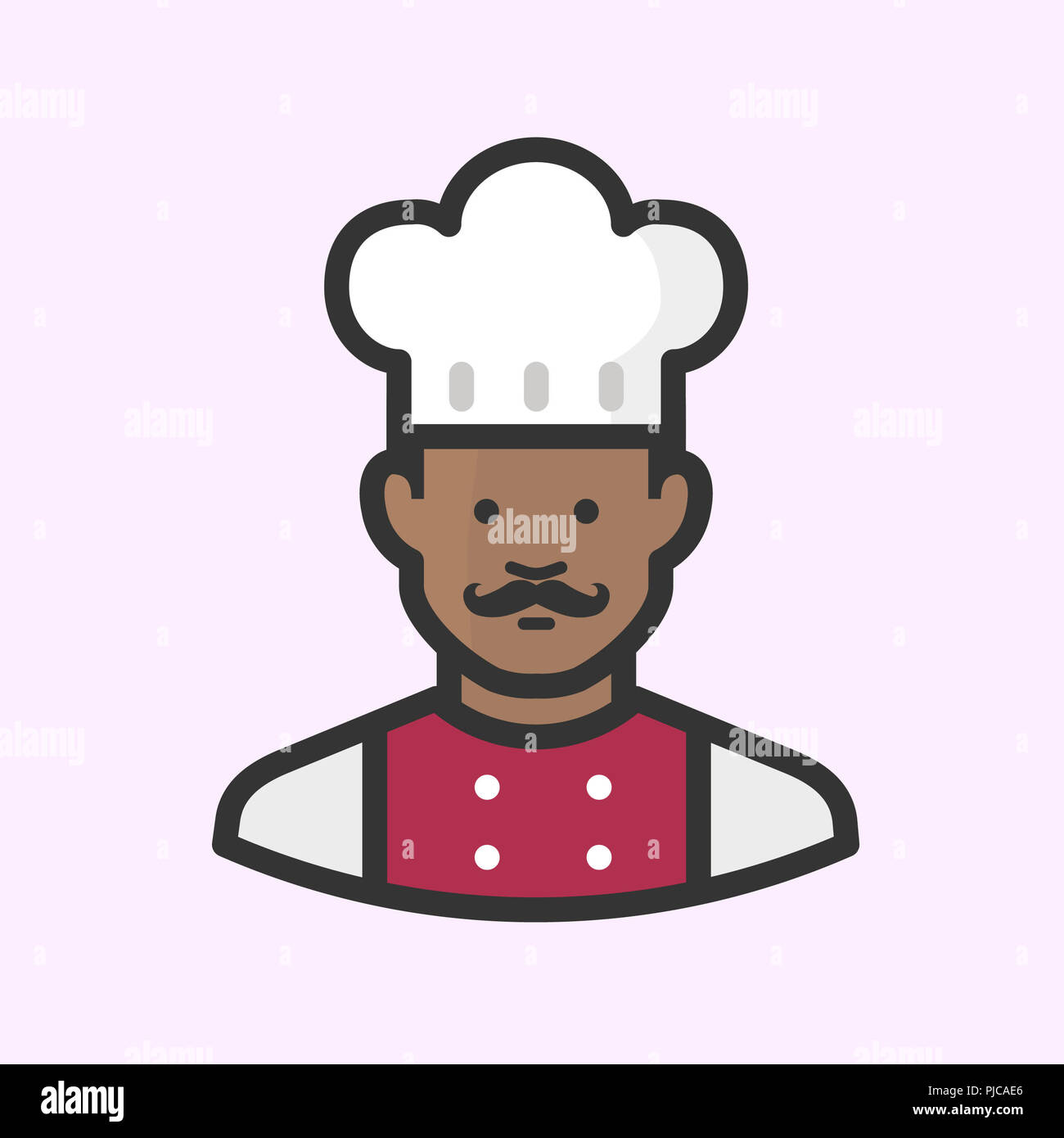 African male chef with chefs hat Stock Photo - Alamy