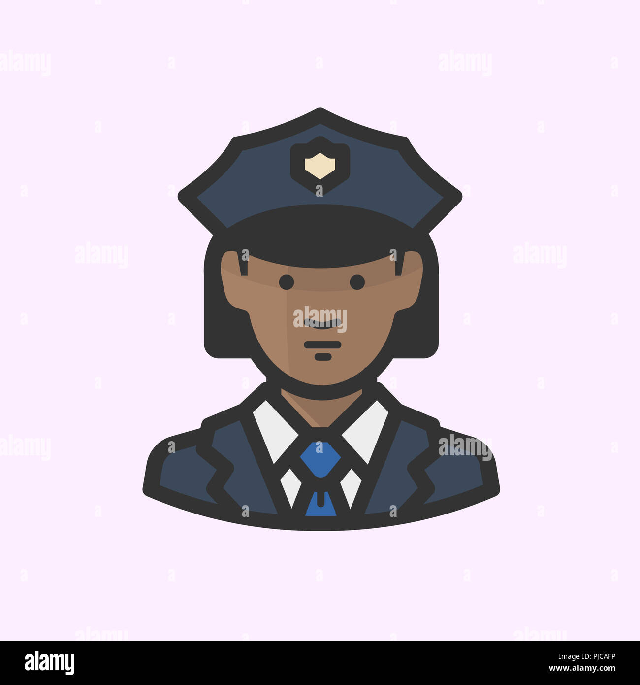 African female police officer Stock Photo - Alamy