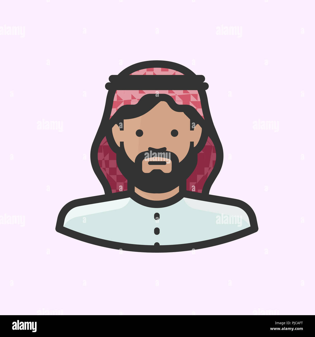 Arab Muslim man in turban Stock Photo - Alamy