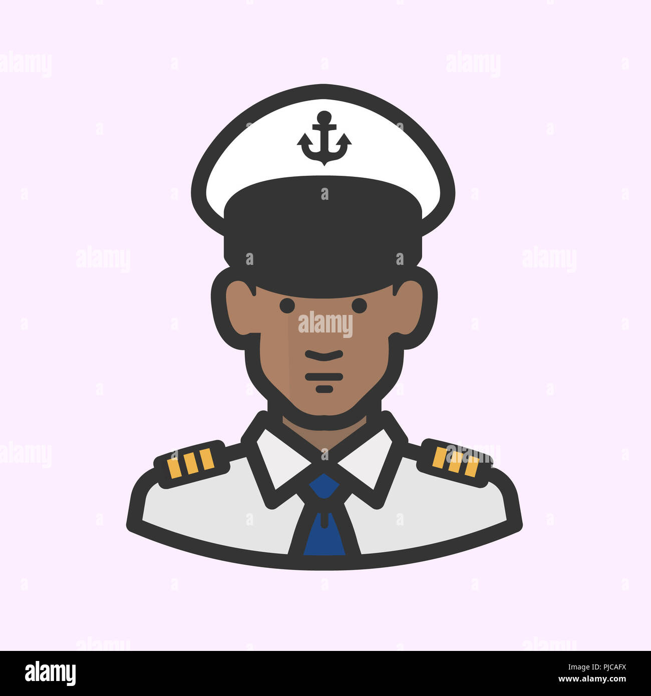 Cartoon boat captain boy hi-res stock photography and images - Alamy