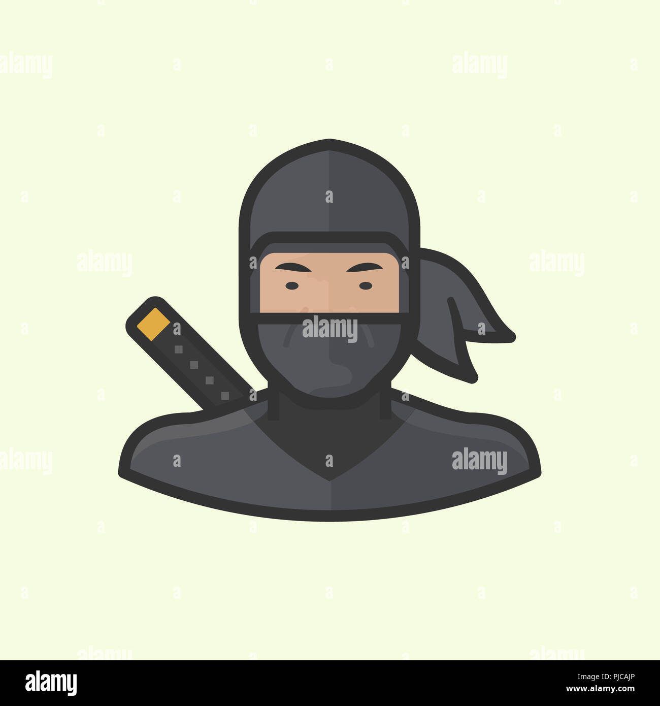 Ninja boy cartoon hi-res stock photography and images - Alamy