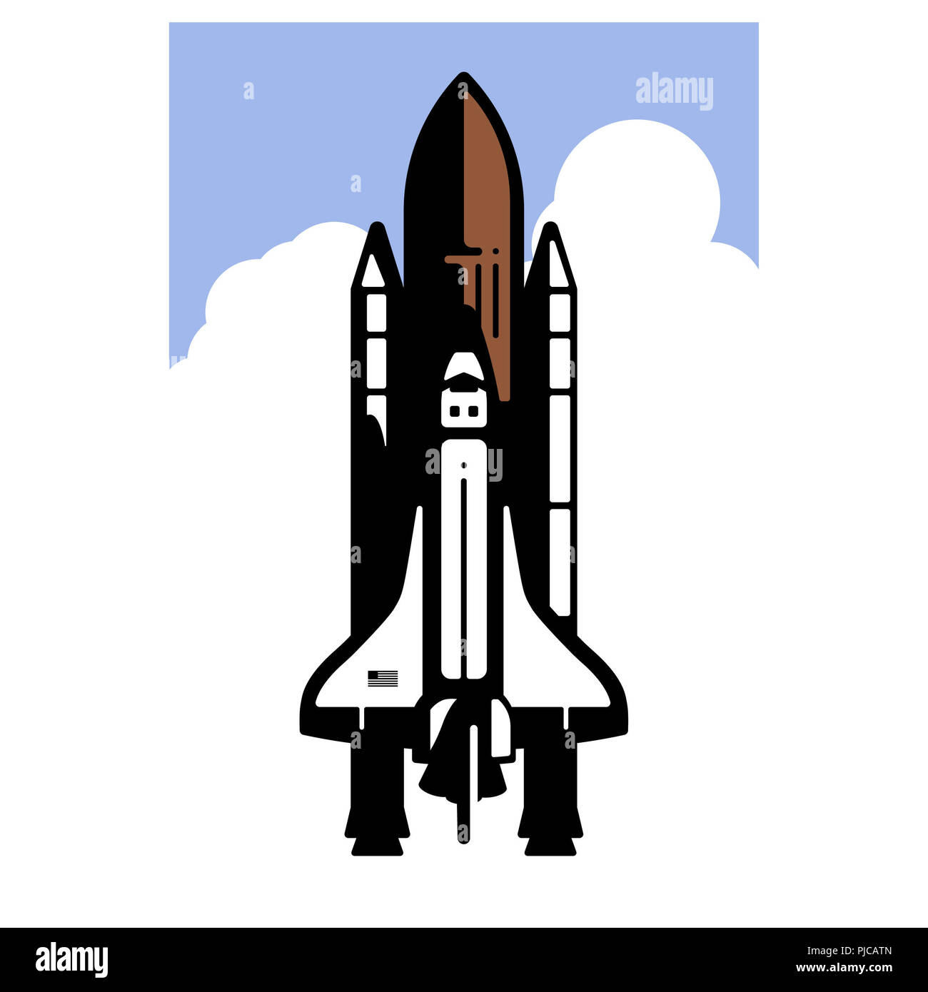 Space shuttle vector vectors hi-res stock photography and images - Alamy