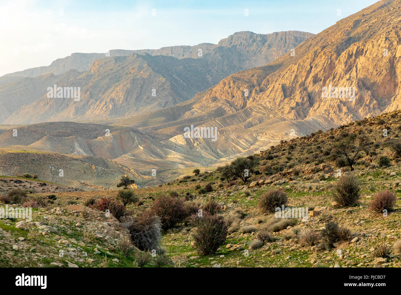 Islamic Republic of Iran. Fars Province, Rudbal. Rural landscape Stock ...