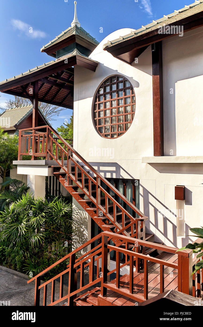 Thailand traditional house. Thailand architecture. Southeast Asia Stock ...