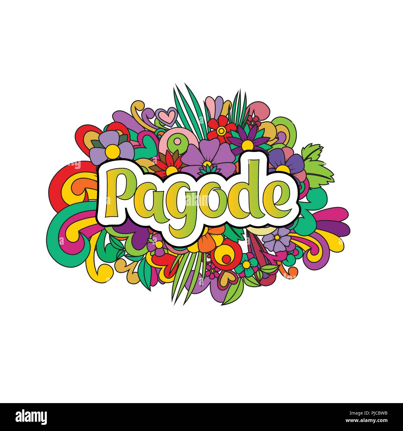 Dance Samba pagode. Background with abstract bright colors. Vector ...