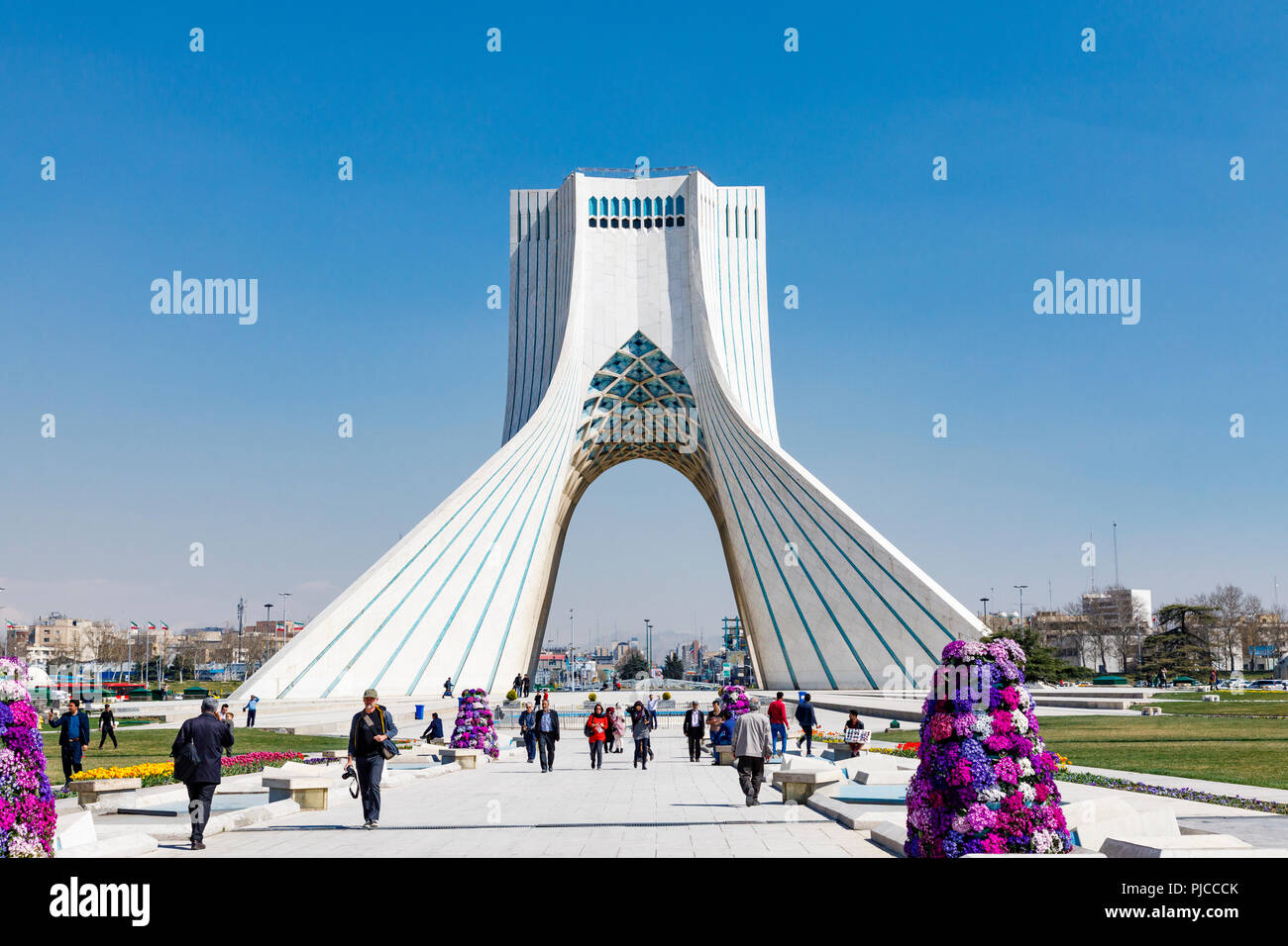 Islamic Republic of Iran.Tehran. Azadi Tower, also known as the Shahyad ...