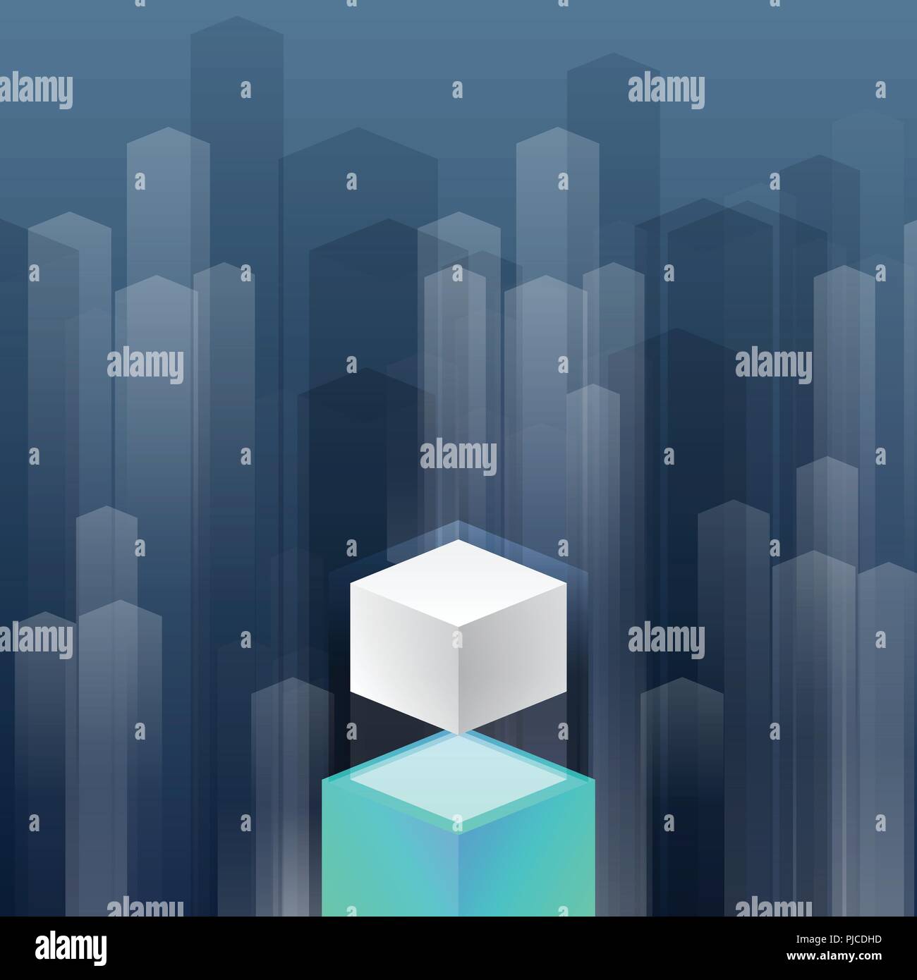 Floating cube design abstract background, stock vector Stock Vector ...