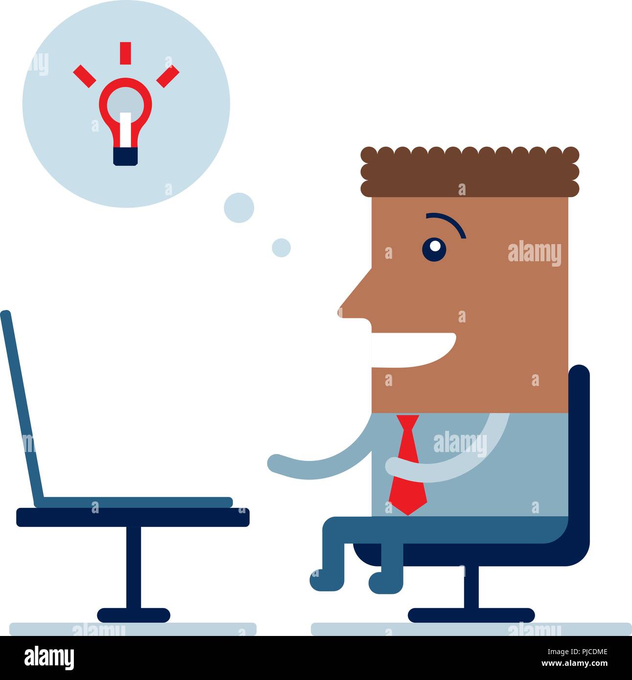 Blog office businessman on Stock Vector Images - Alamy