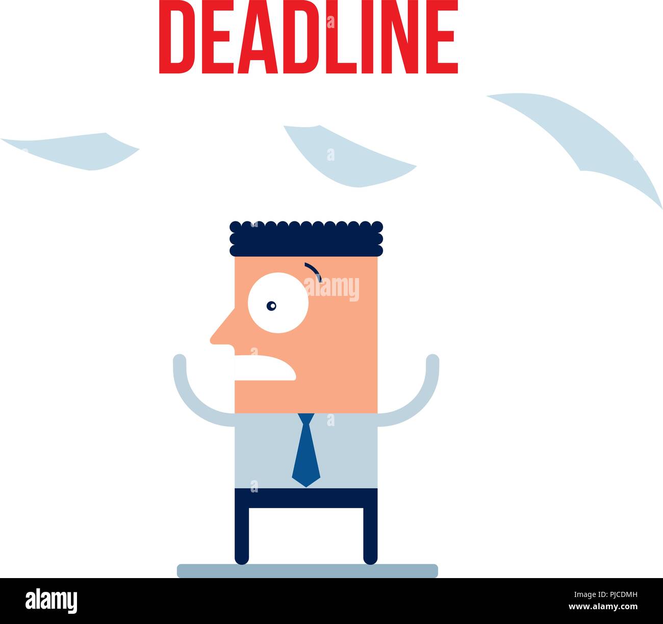 Tired businessman night in Stock Vector Images - Alamy