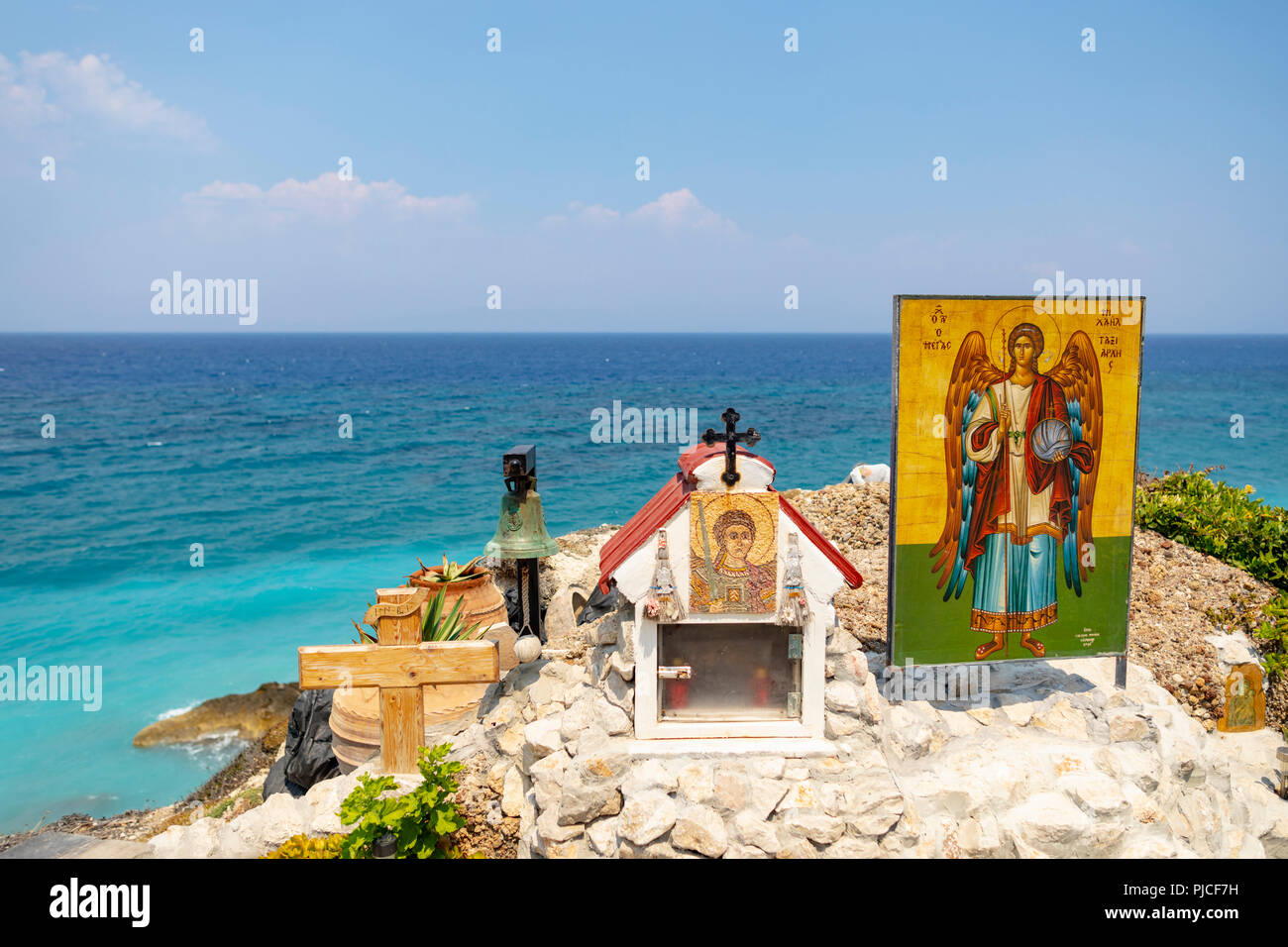 Archangel michael icon greece hi-res stock photography and images - Alamy