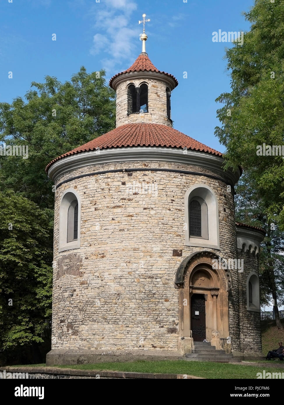 Czech republic, Prague, Vysehrad fortress, StMartin's Rotunda Stock ...