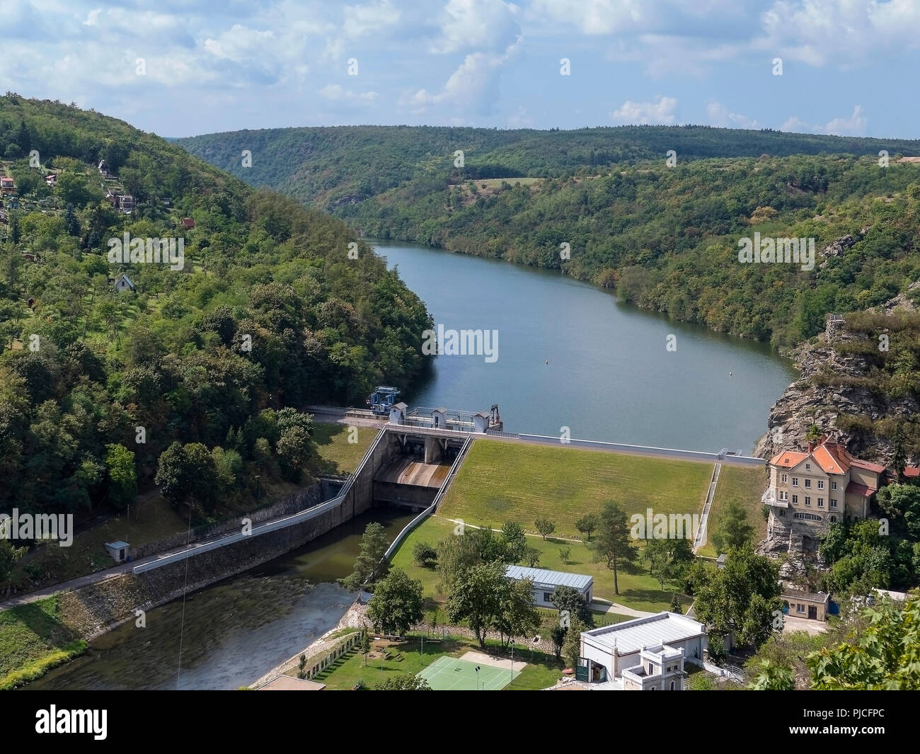Czech republic, Moravia, Znojmo, Dyje river & dam Stock Photo - Alamy