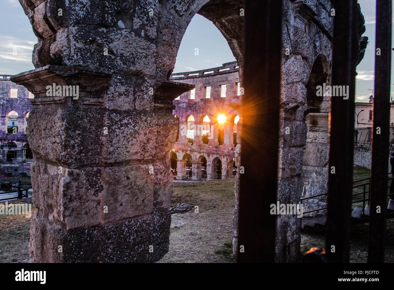 PULA, CROATIA This roman amphiteatre is among the six largest surviving ...