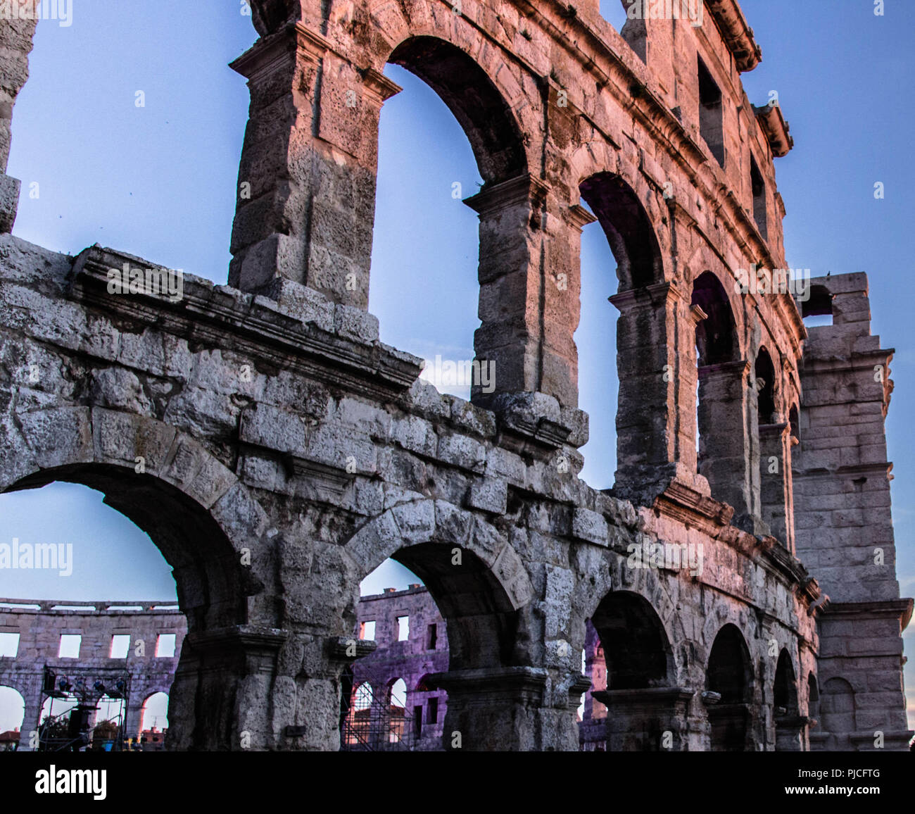PULA, CROATIA This roman amphiteatre is among the six largest surviving ...