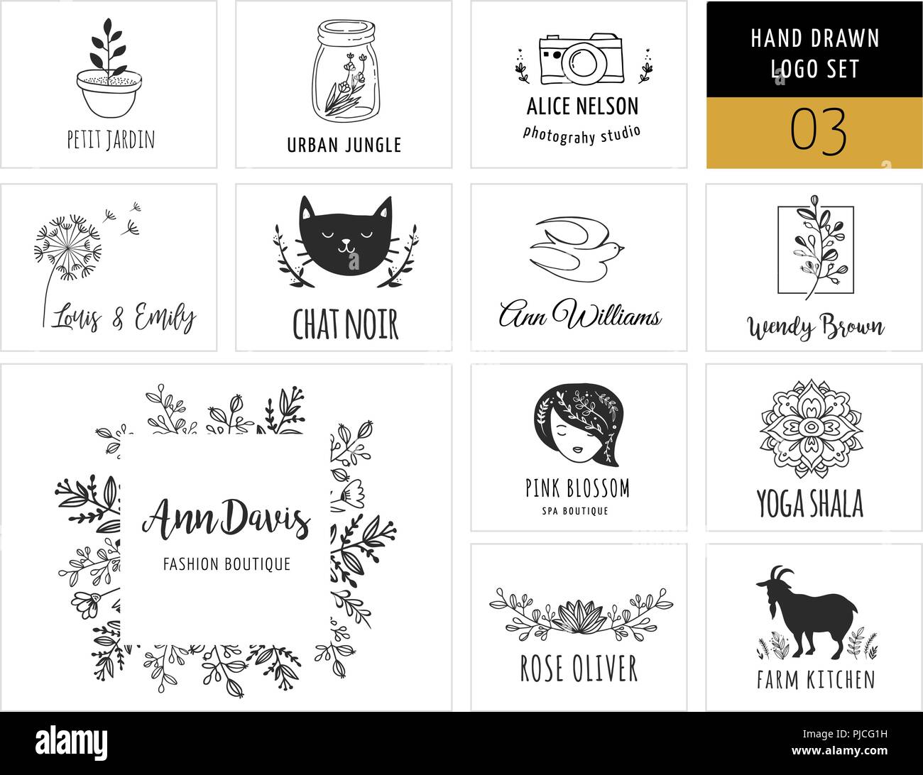 Modern logos hi-res stock photography and images - Alamy