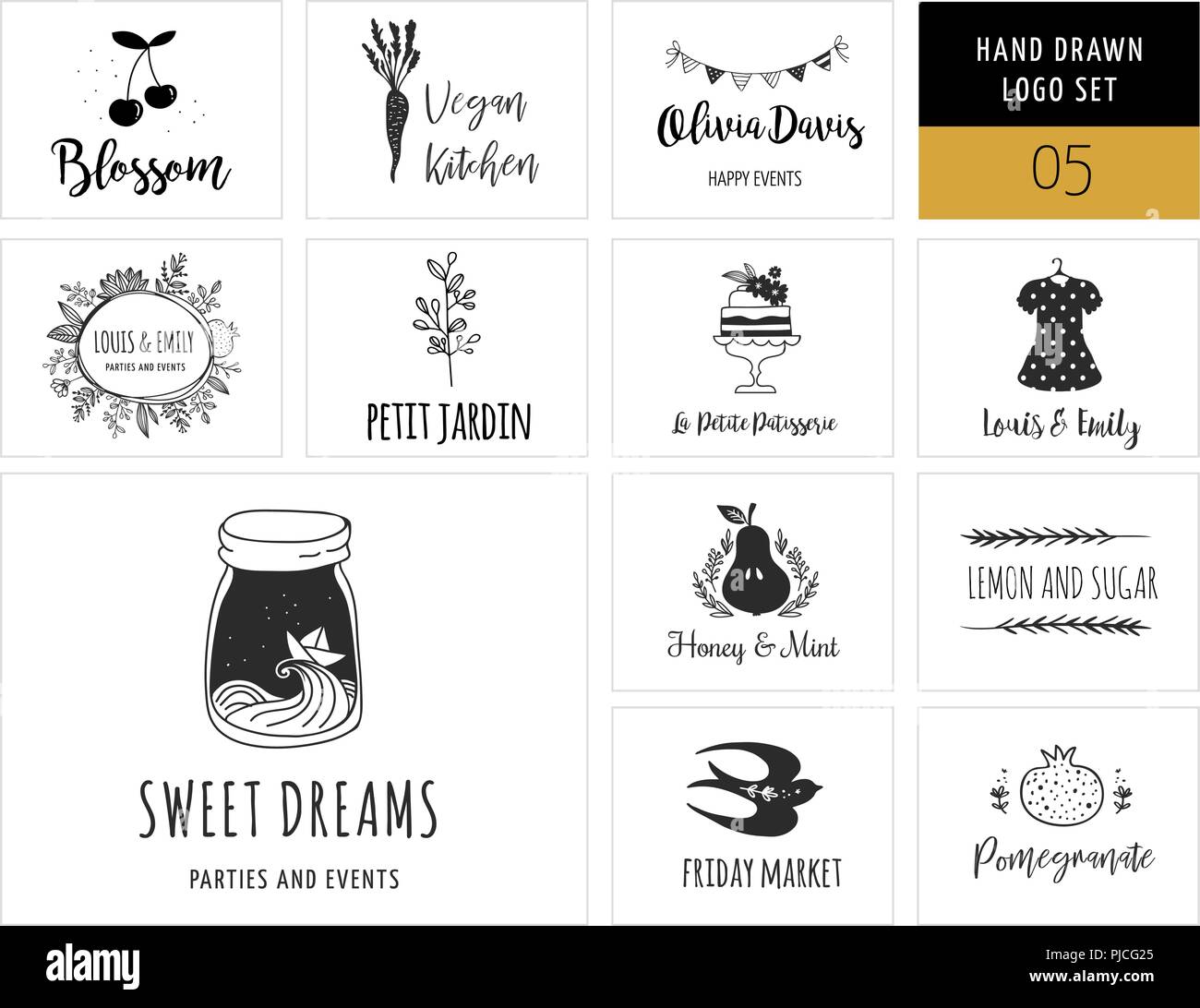 Simple Logos Stock Vector Images - Alamy