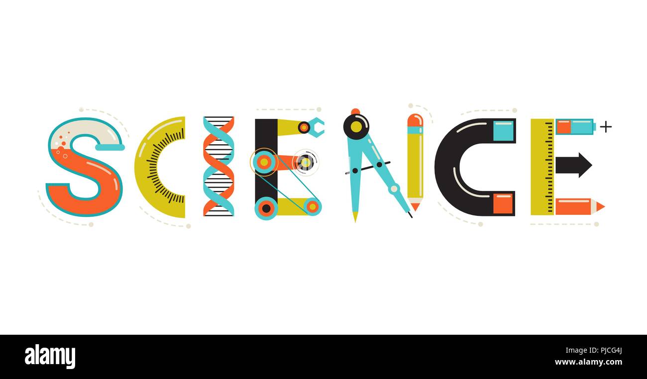 Science banner, typography and background Stock Vector Image & Art - Alamy