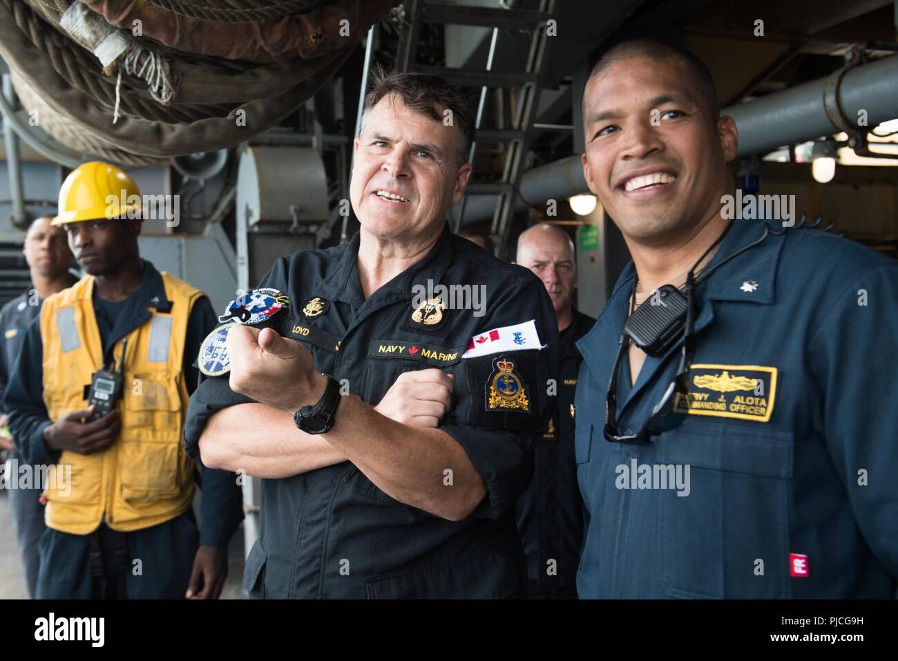 PACIFIC OCEAN (July 20, 2018) Vice Adm. M. F. R. Lloyd, Commander ...