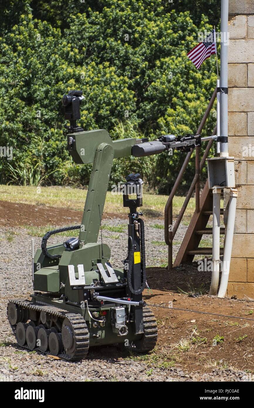 SCHOFIELD BARRACKS, Hawaii (July 20, 2018) A telerob remote controlled explosive ordinance ...