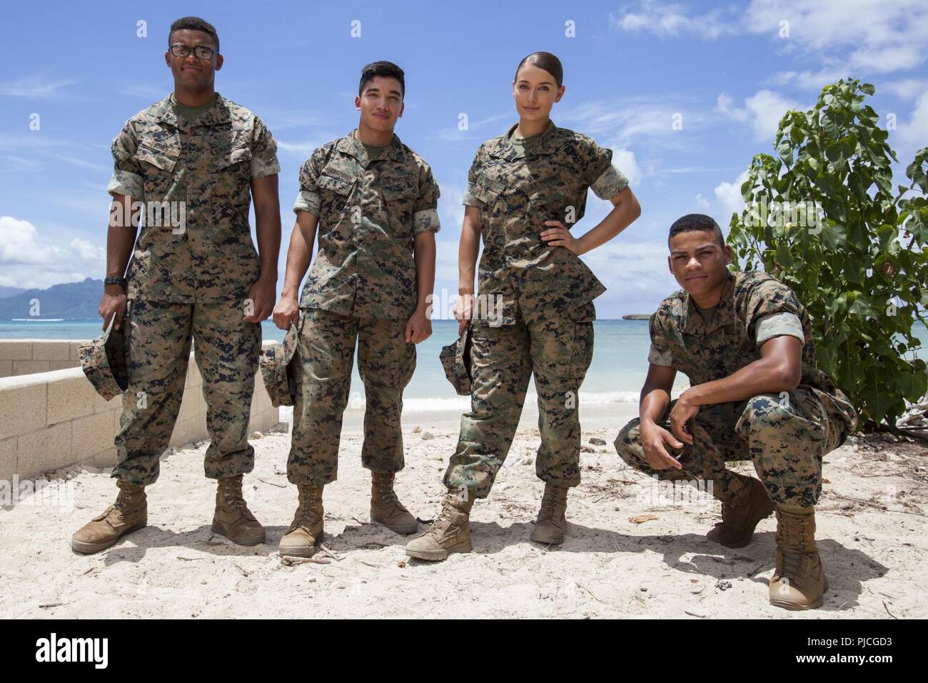 U.S. Marines with the installation personnel administration center ...