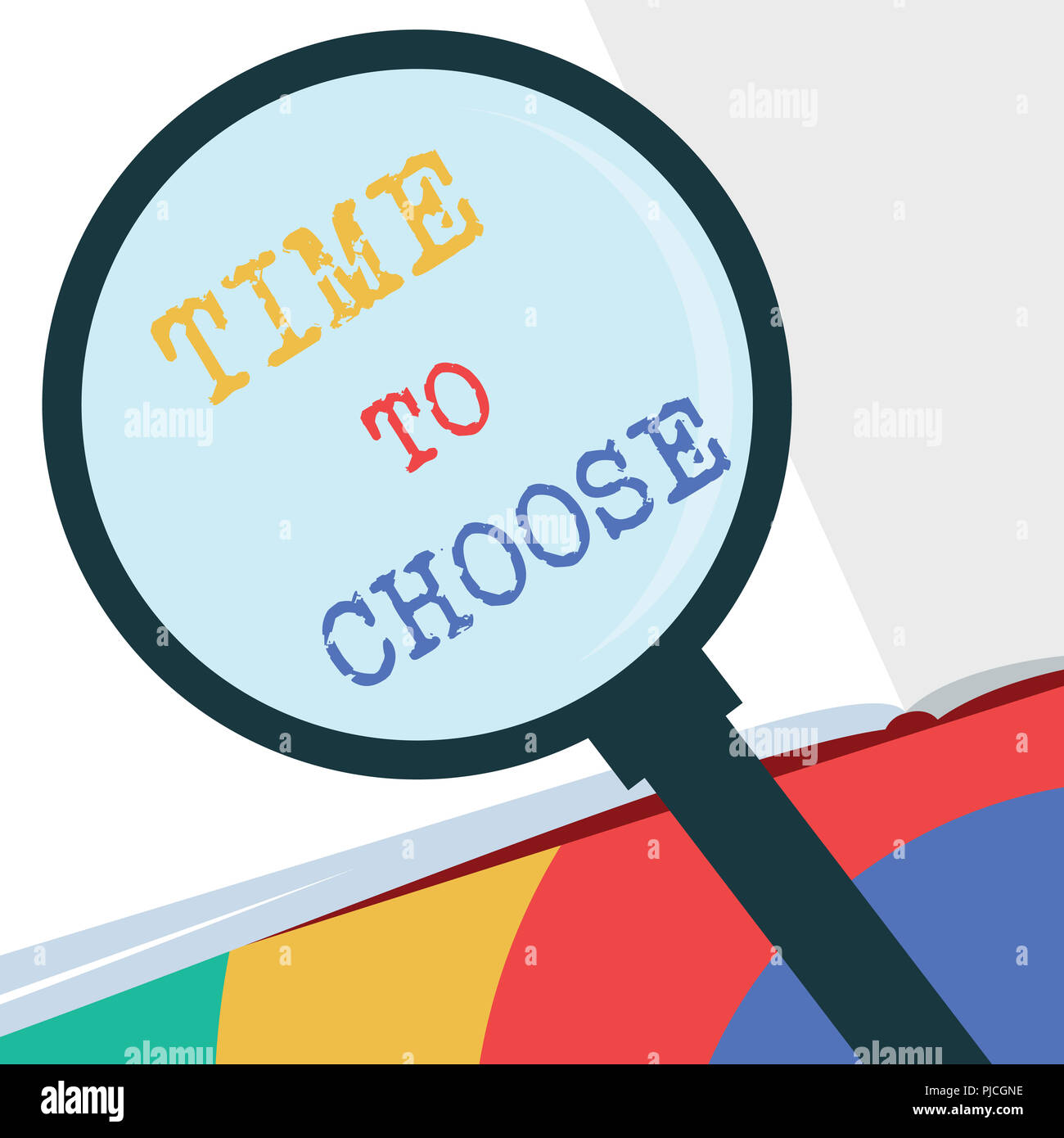 Text sign showing Time To Choose. Conceptual photo Judging the merits ...