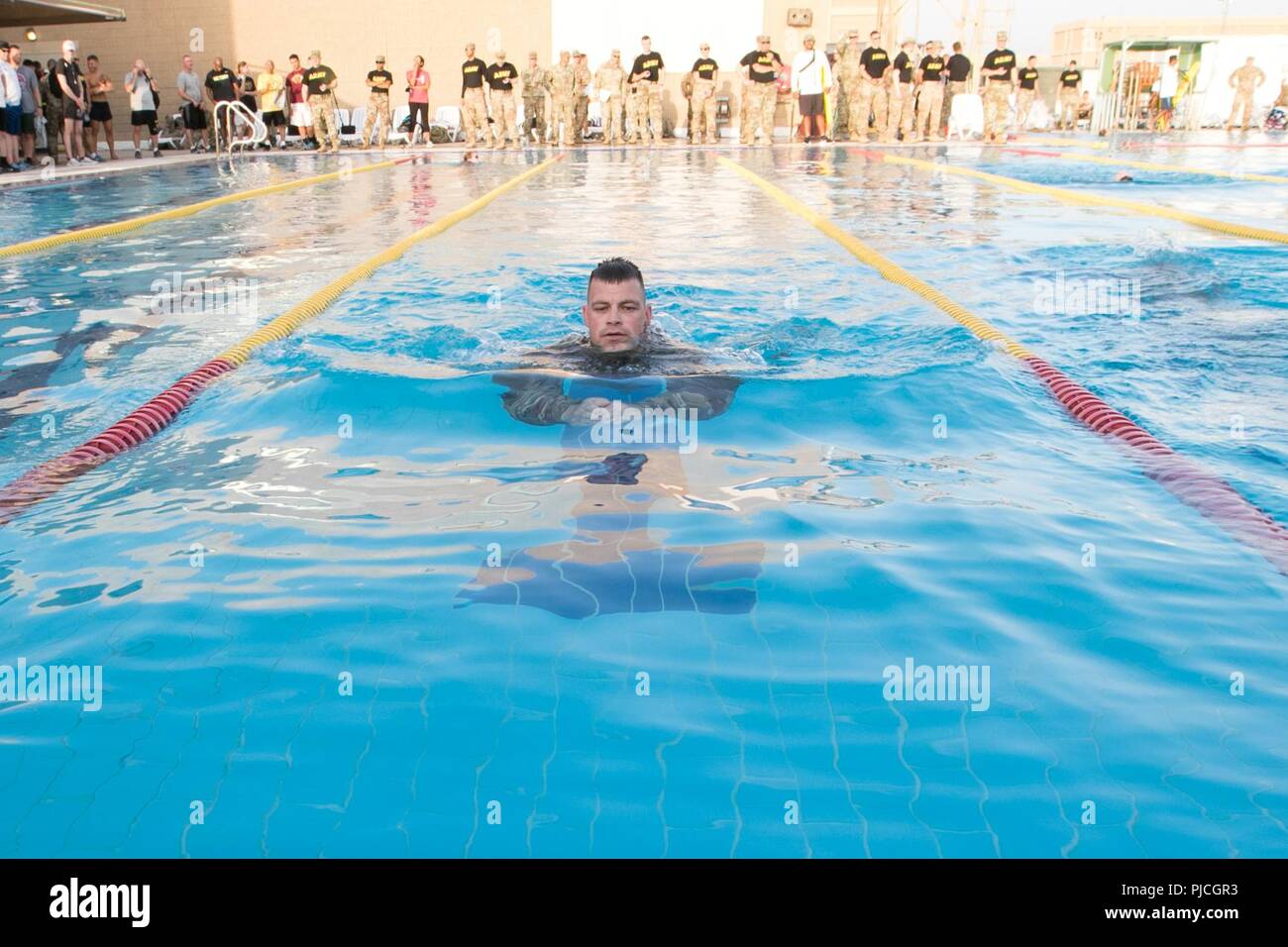 CAMP ARIFJAN, Kuwait – Staff Sgt. Charles Tallent with Headquarters and ...