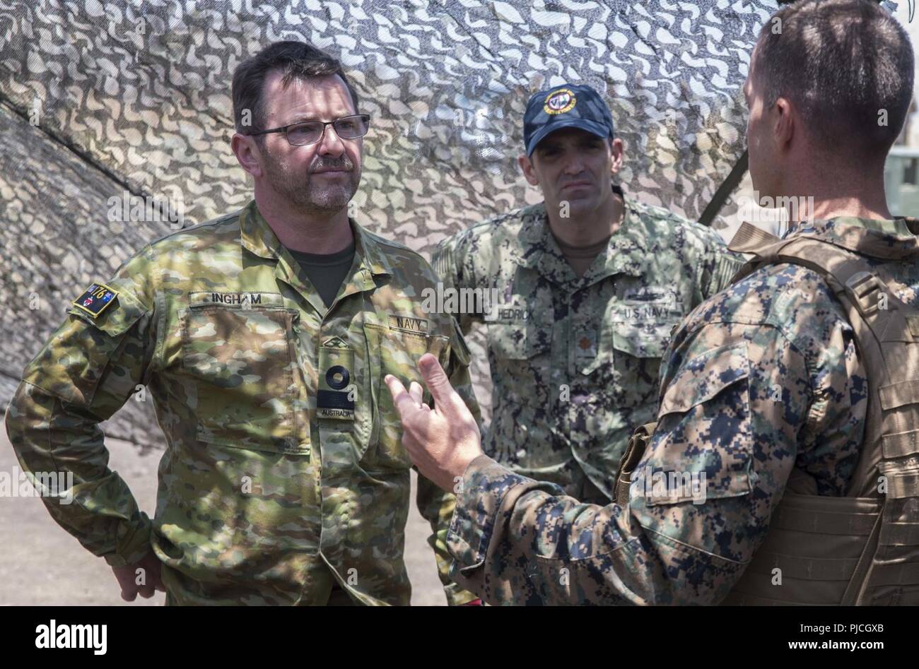 POHAKULOA TRAINING AREA, Hawaii (July 18, 2018) U.S. Marine Corps Maj ...