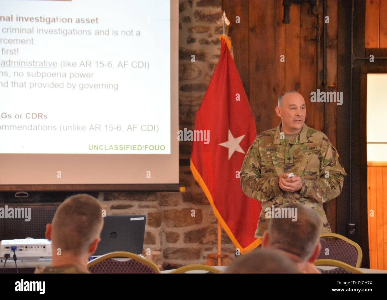 Col. Nelson Van Eck, chief of the National Guard Bureau Office of ...