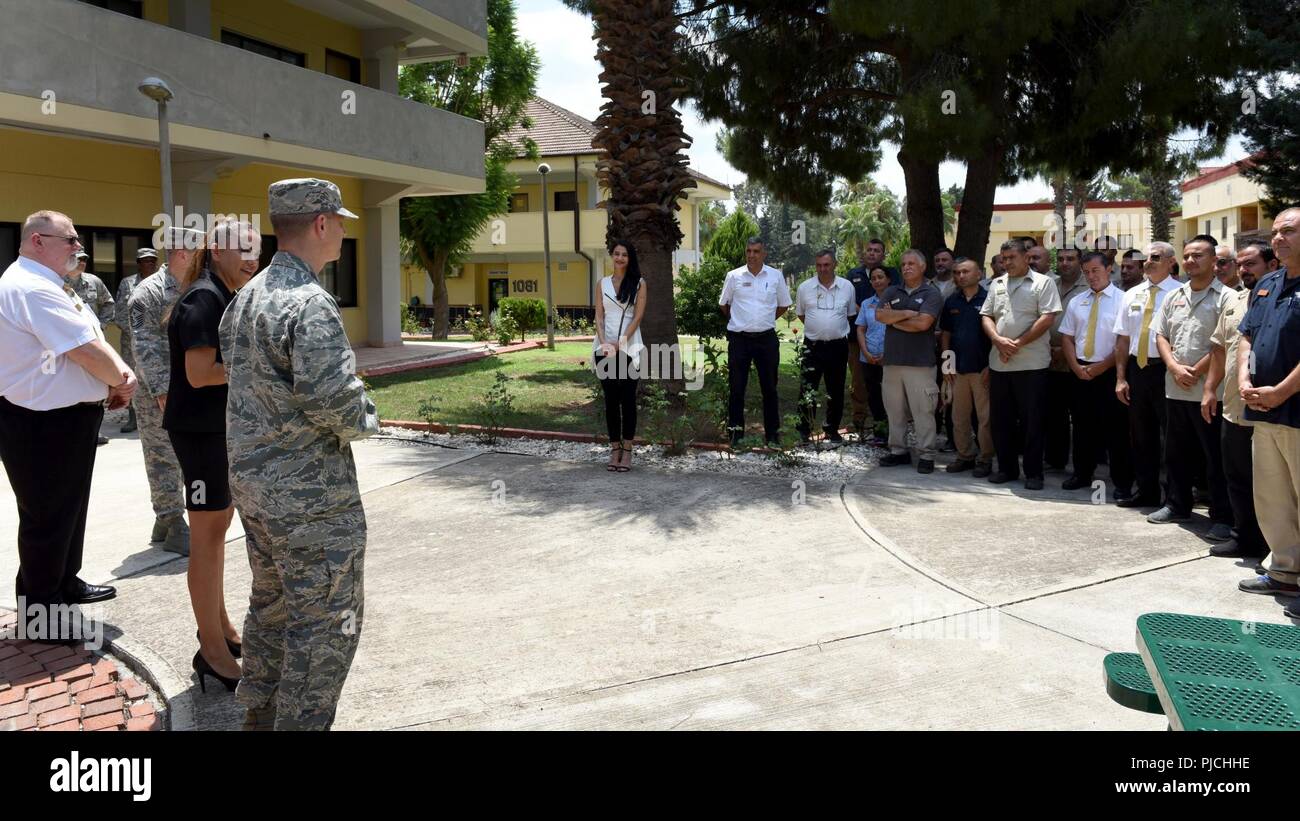 U.S. Air Force Col. Britt Hurst, 39th Air Base Wing commander ...