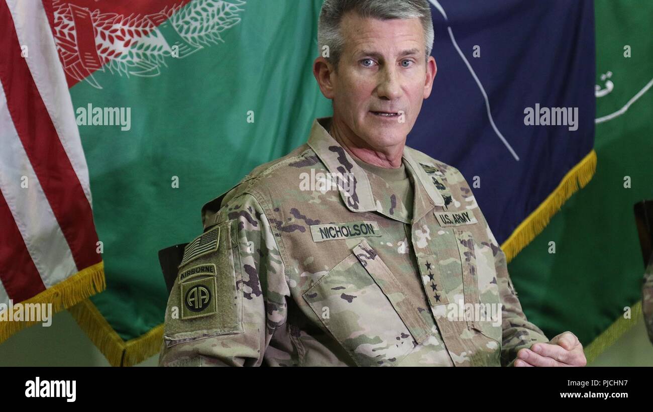 KABUL, Afghanistan (July 23, 2018) -- Gen. John Nicholson, Resolute ...
