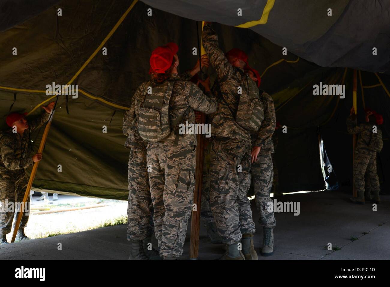 U.S. Air Force Academy -- Basic Cadet trainees march out to Jacks ...