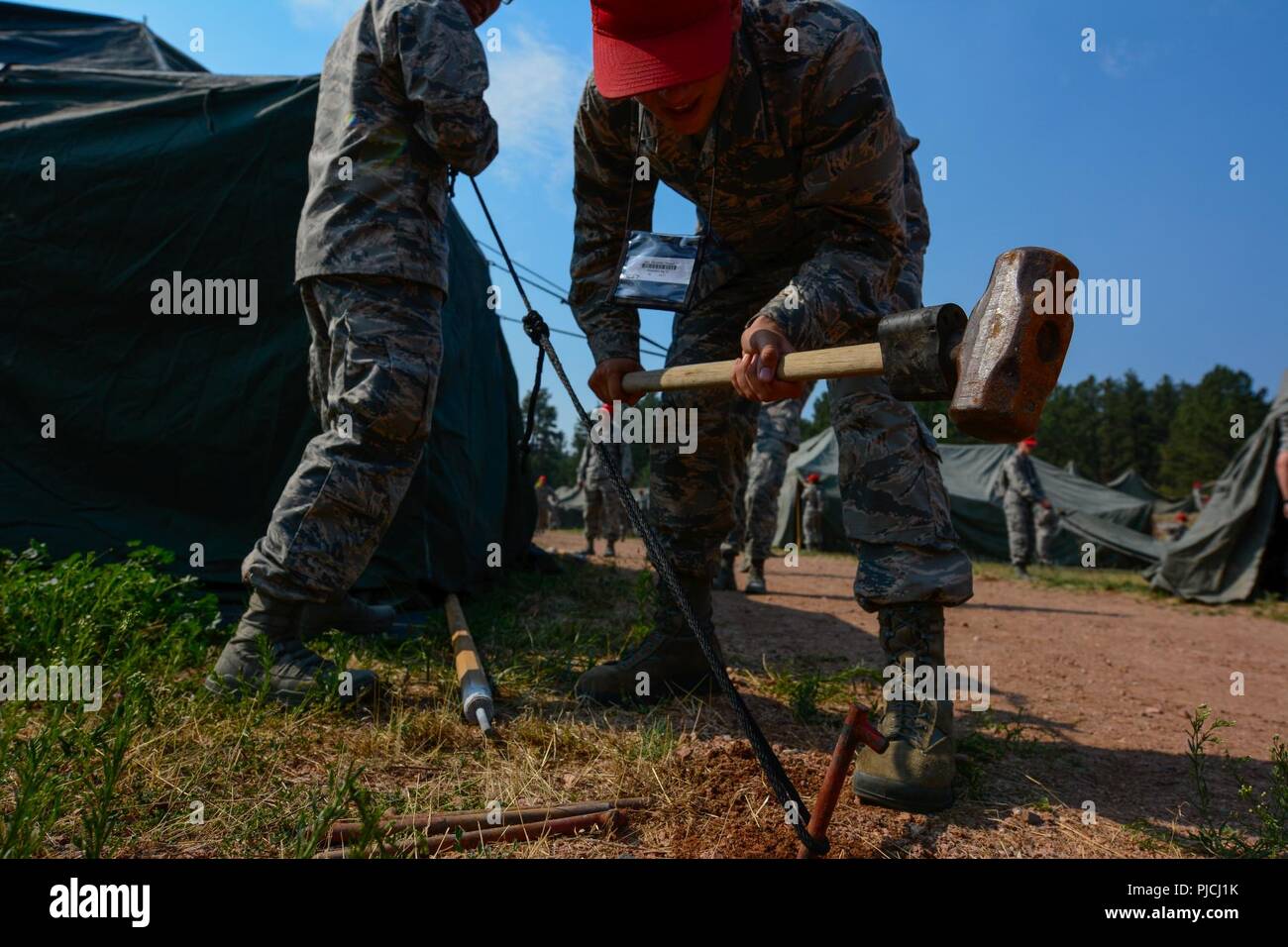 U.S. Air Force Academy -- Basic Cadet trainees march out to Jacks ...