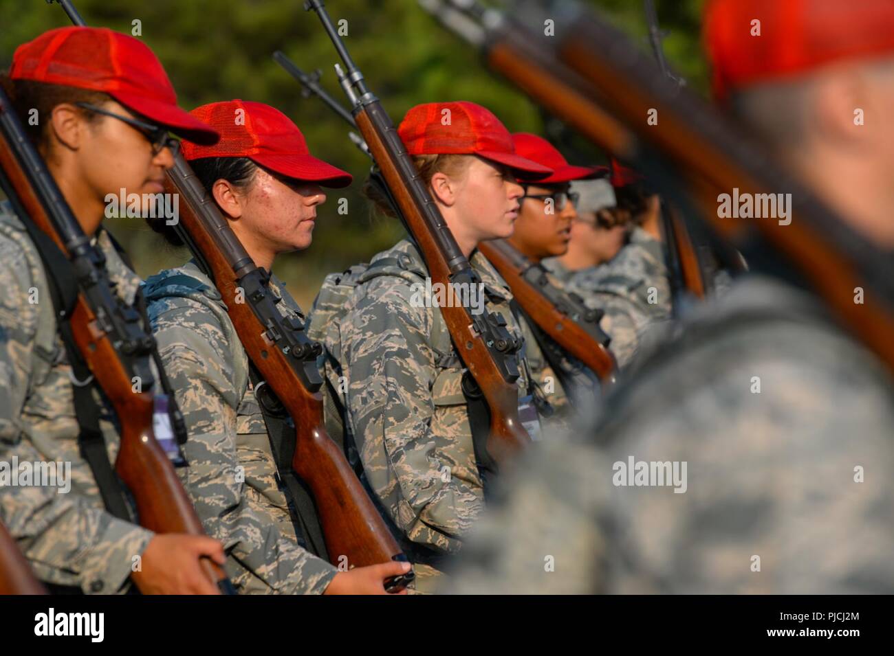 U.S. Air Force Academy -- Basic Cadet trainees march out to Jacks ...