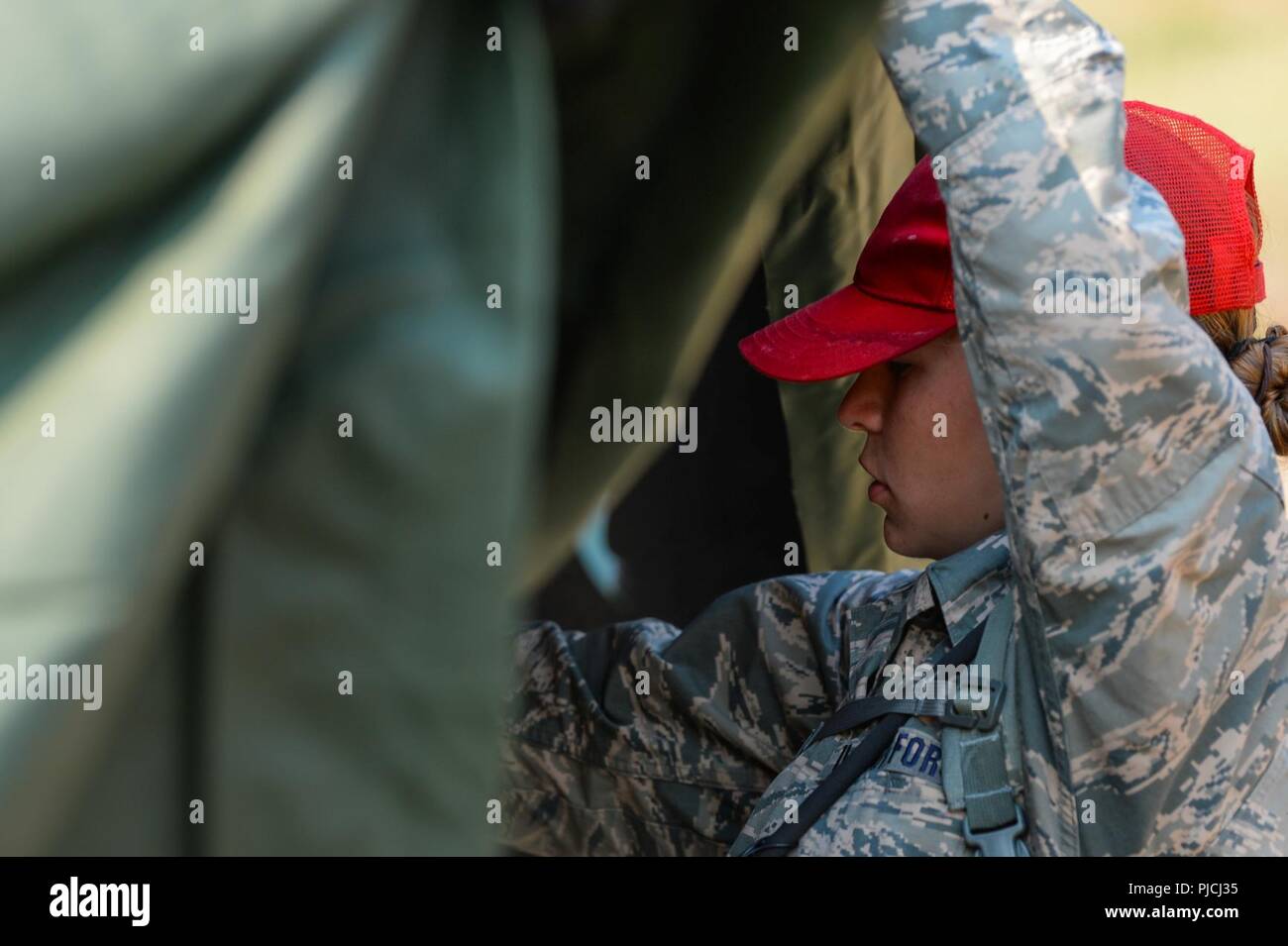 U.S. Air Force Academy -- Basic Cadet trainees march out to Jacks ...