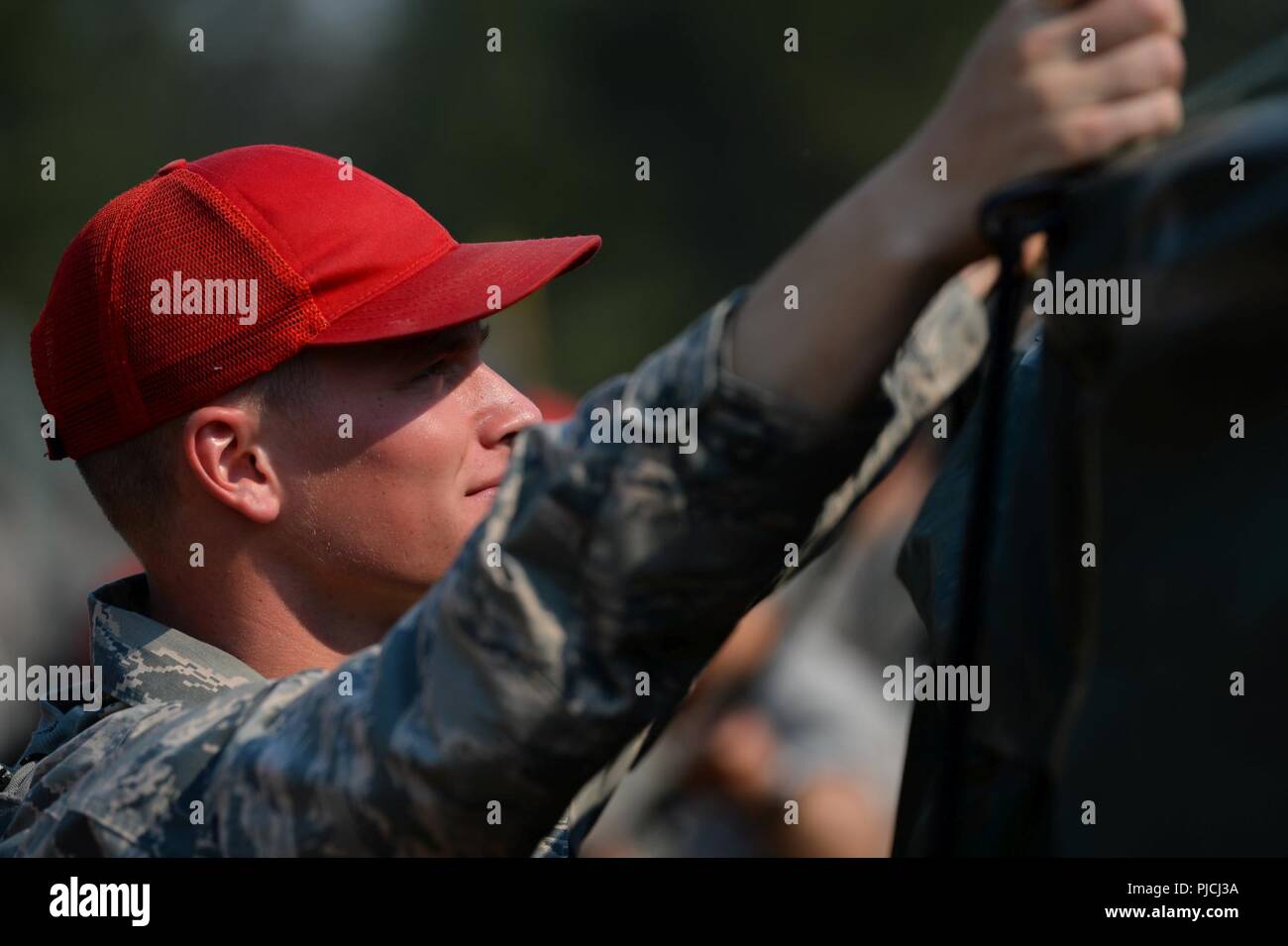 U.S. Air Force Academy -- Basic Cadet trainees march out to Jacks ...