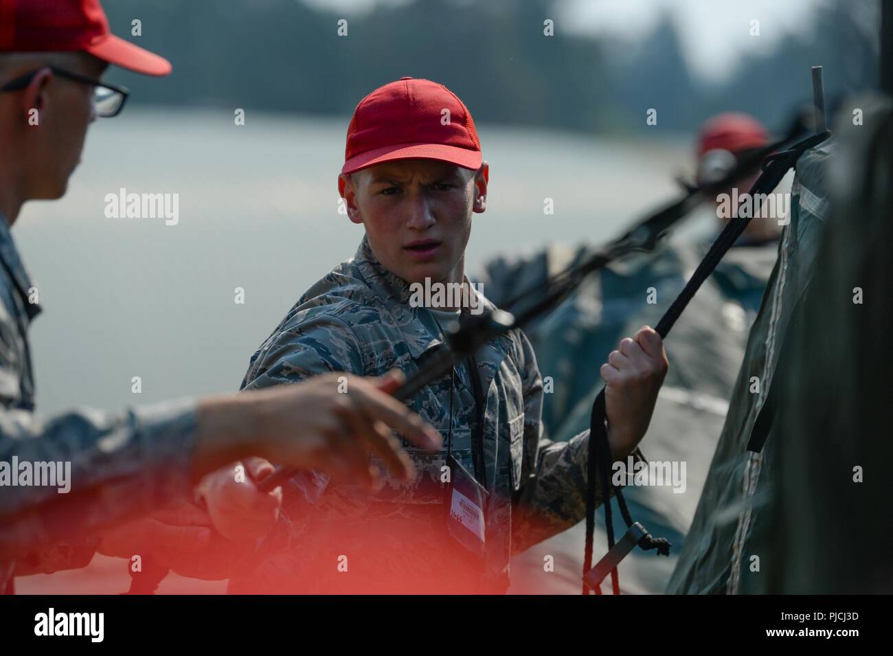 U.S. Air Force Academy -- Basic Cadet trainees march out to Jacks ...