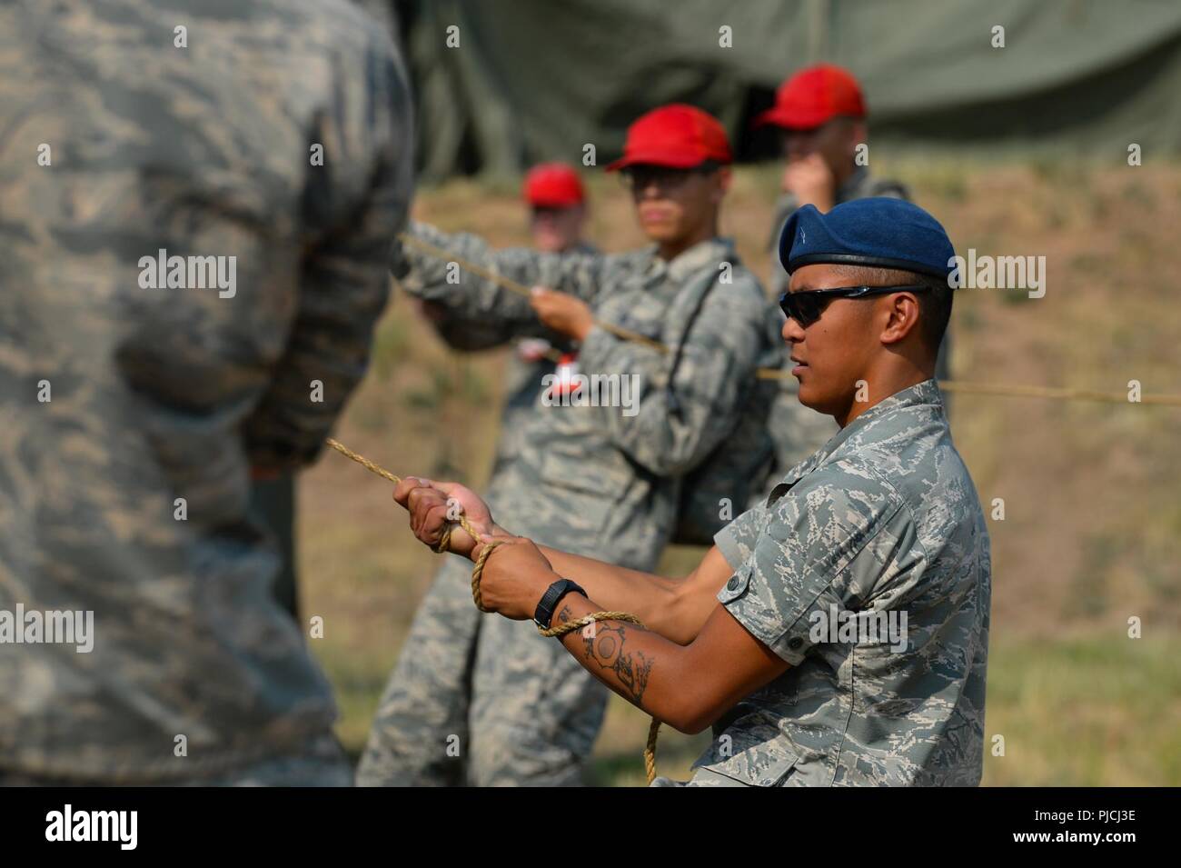 U.S. Air Force Academy -- Basic Cadet trainees march out to Jacks ...