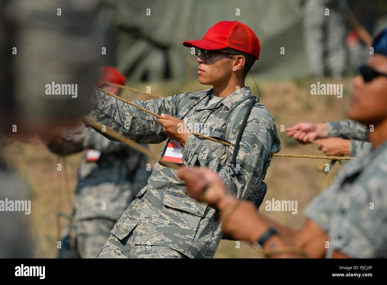U.S. Air Force Academy -- Basic Cadet trainees march out to Jacks ...