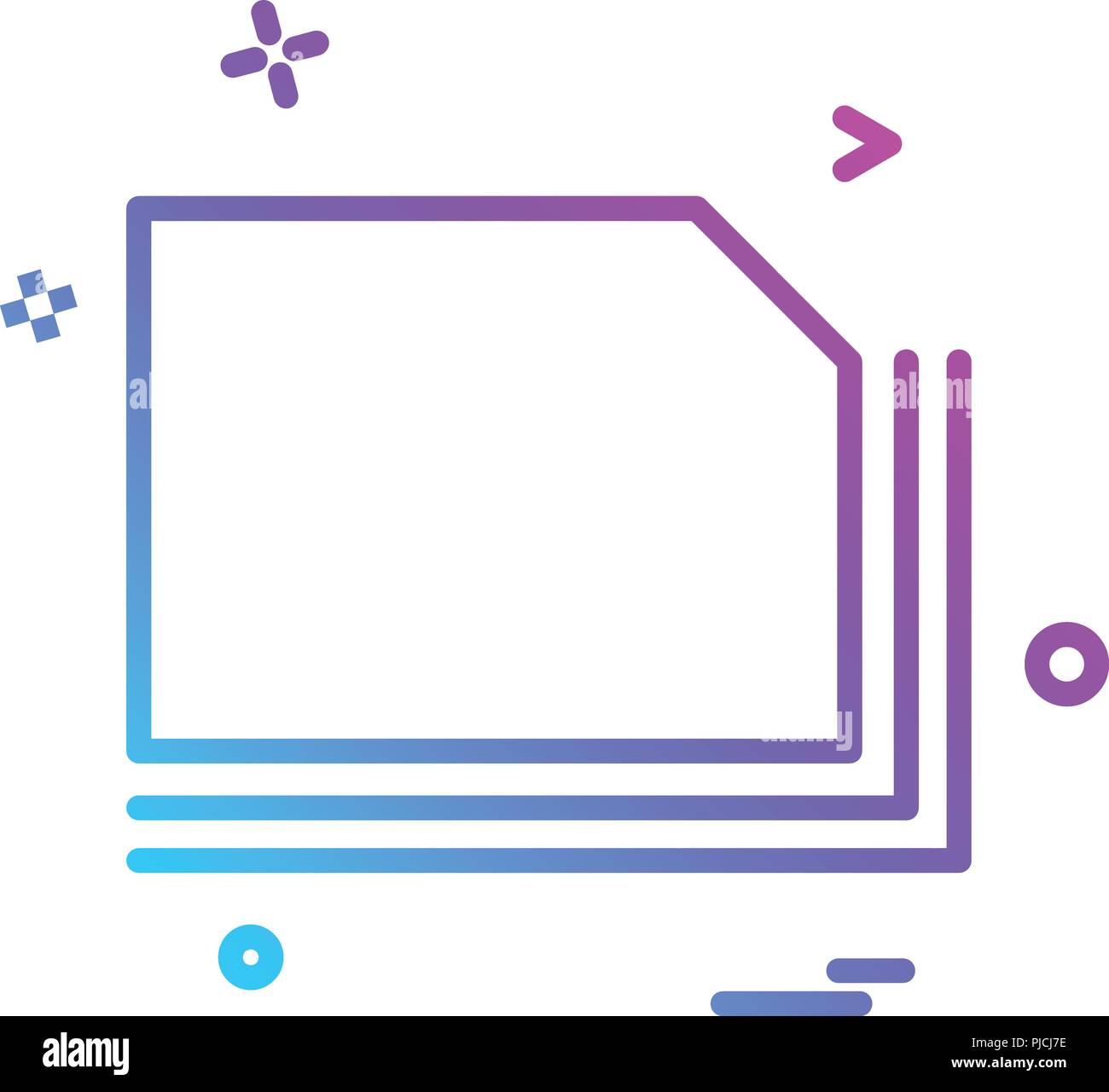 Files icon design vector Stock Vector Image & Art - Alamy