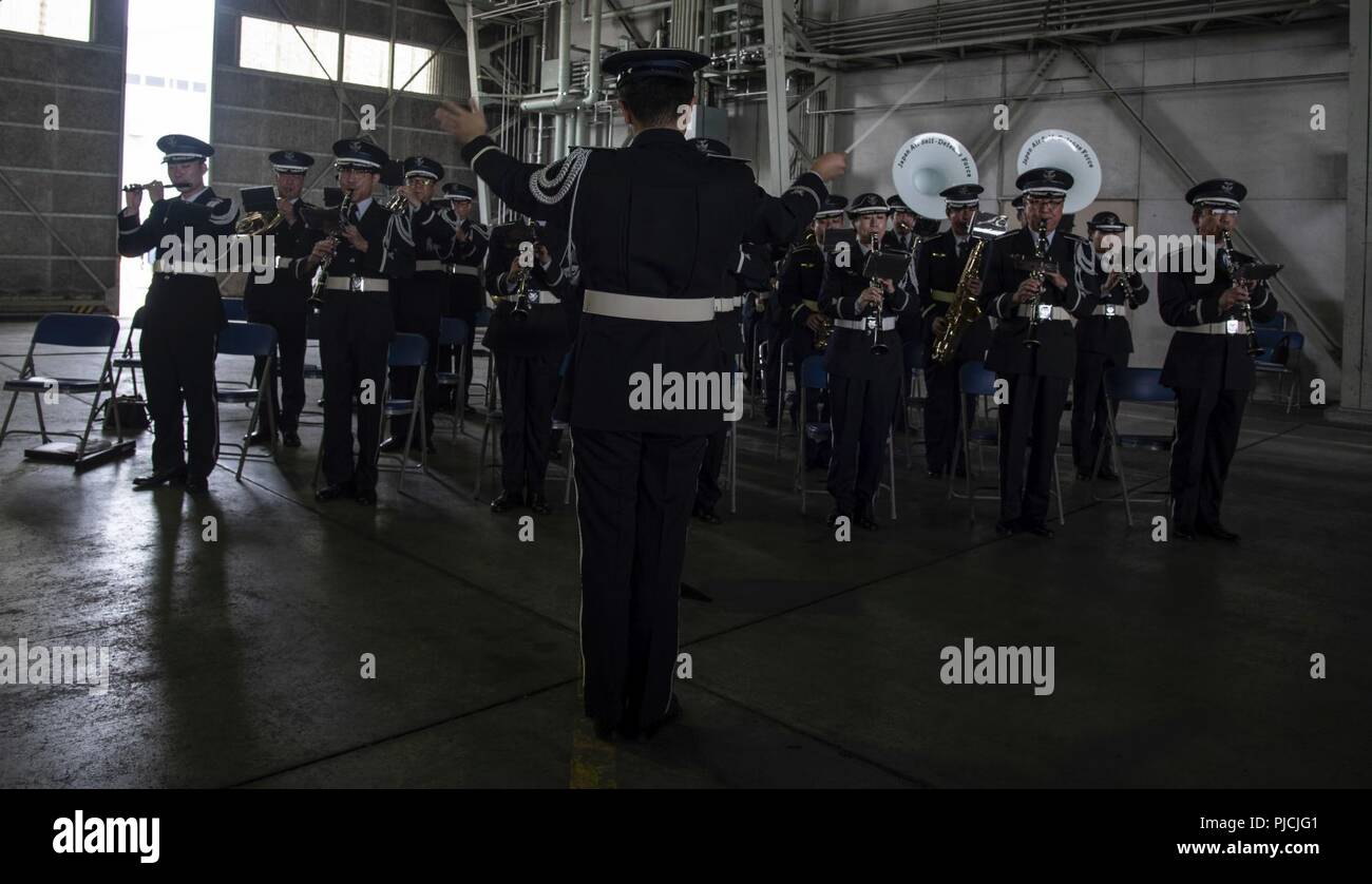 The Northern Air Defense Force Band plays during the 35th Fighter Wing ...