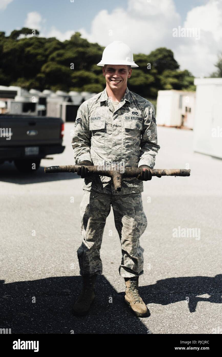 U.S. Air Force Senior Airman Jacob Schumate, 18th Civil Engineer ...