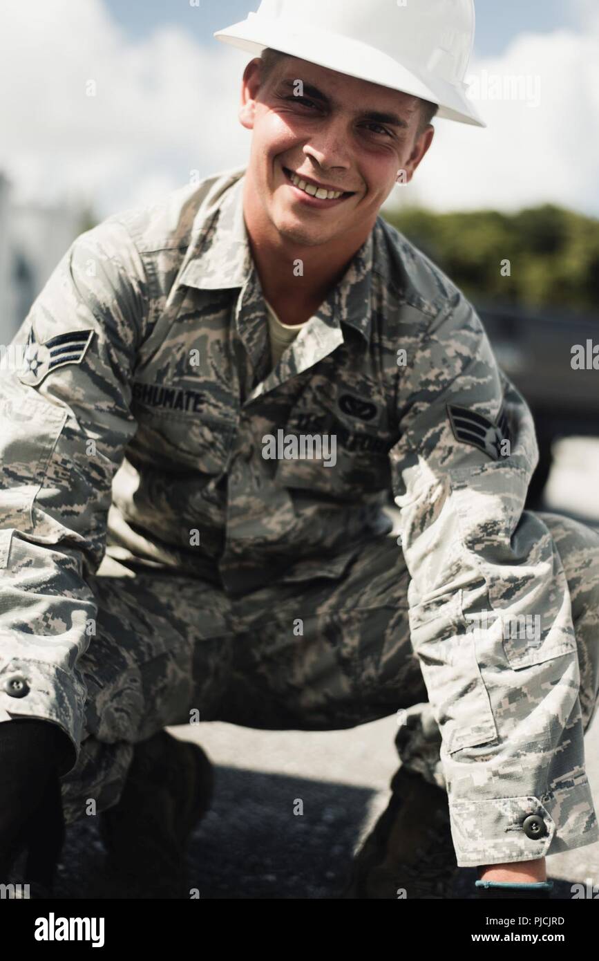 U.S. Air Force Senior Airman Jacob Schumate, 18th Civil Engineer ...