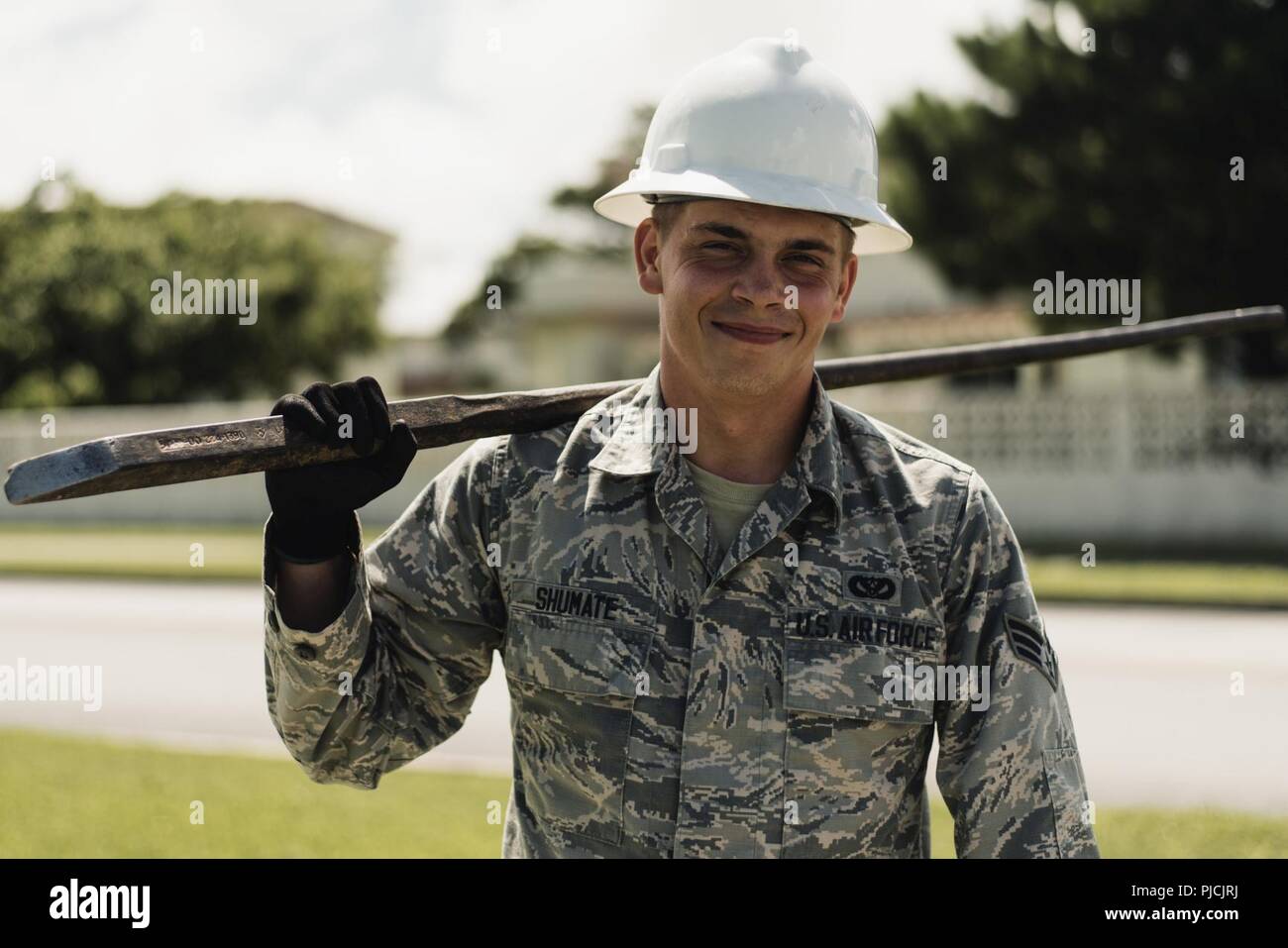 U.S. Air Force Senior Airman Jacob Schumate, 18th Civil Engineer ...