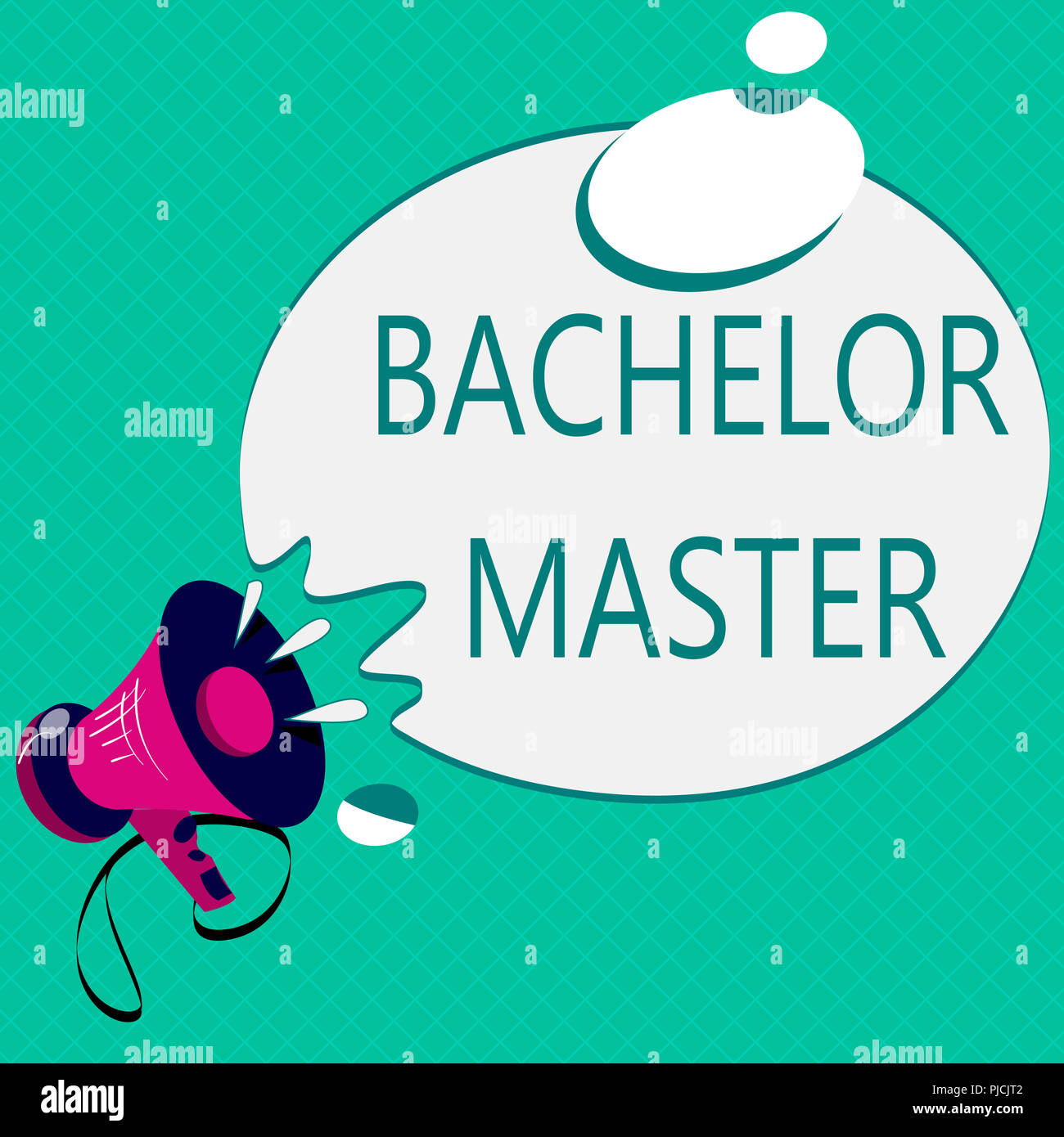 Conceptual hand writing showing Bachelor Master. Business photo text An ...