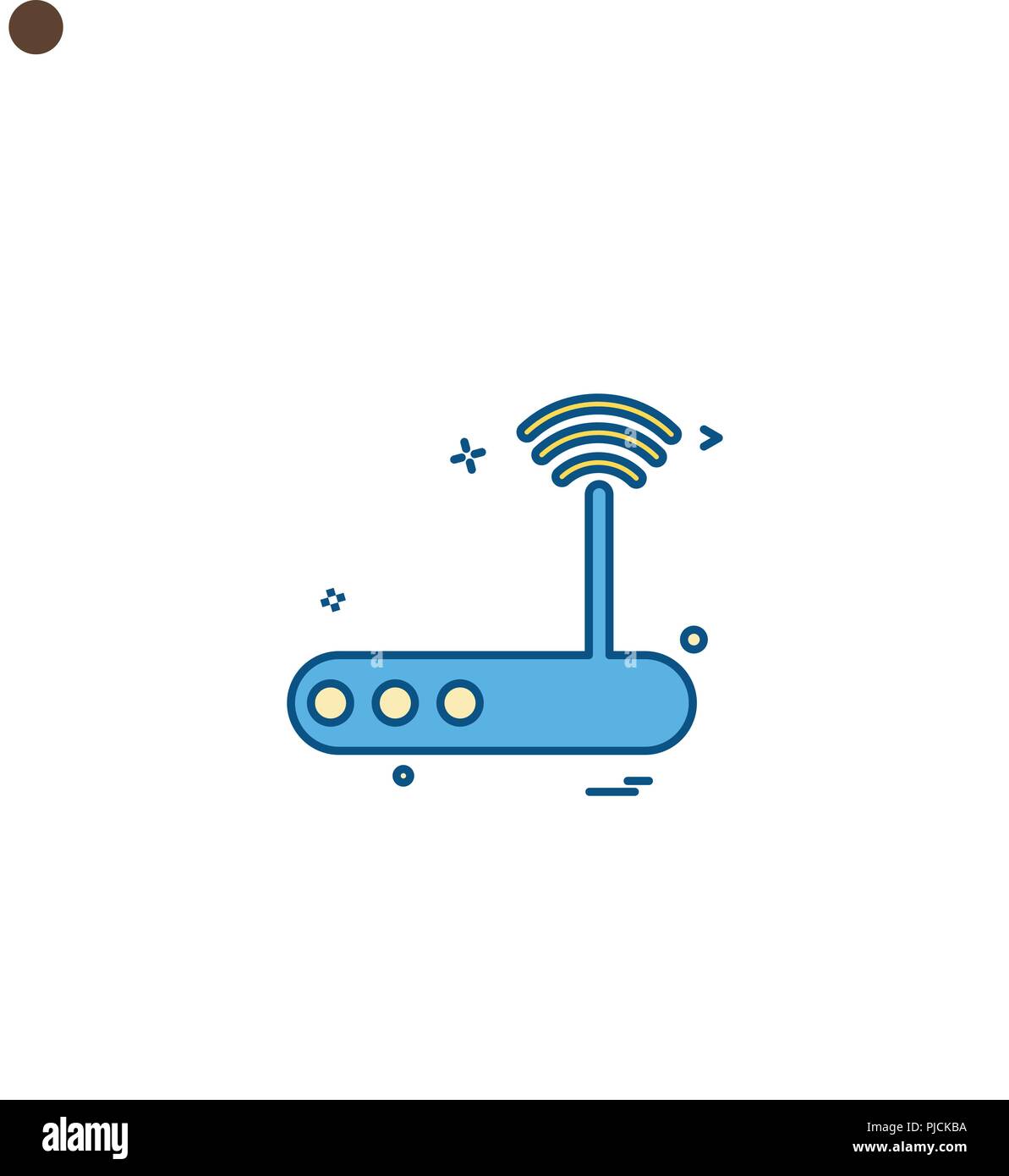 Wifi router icon design vector Stock Vector Image & Art - Alamy