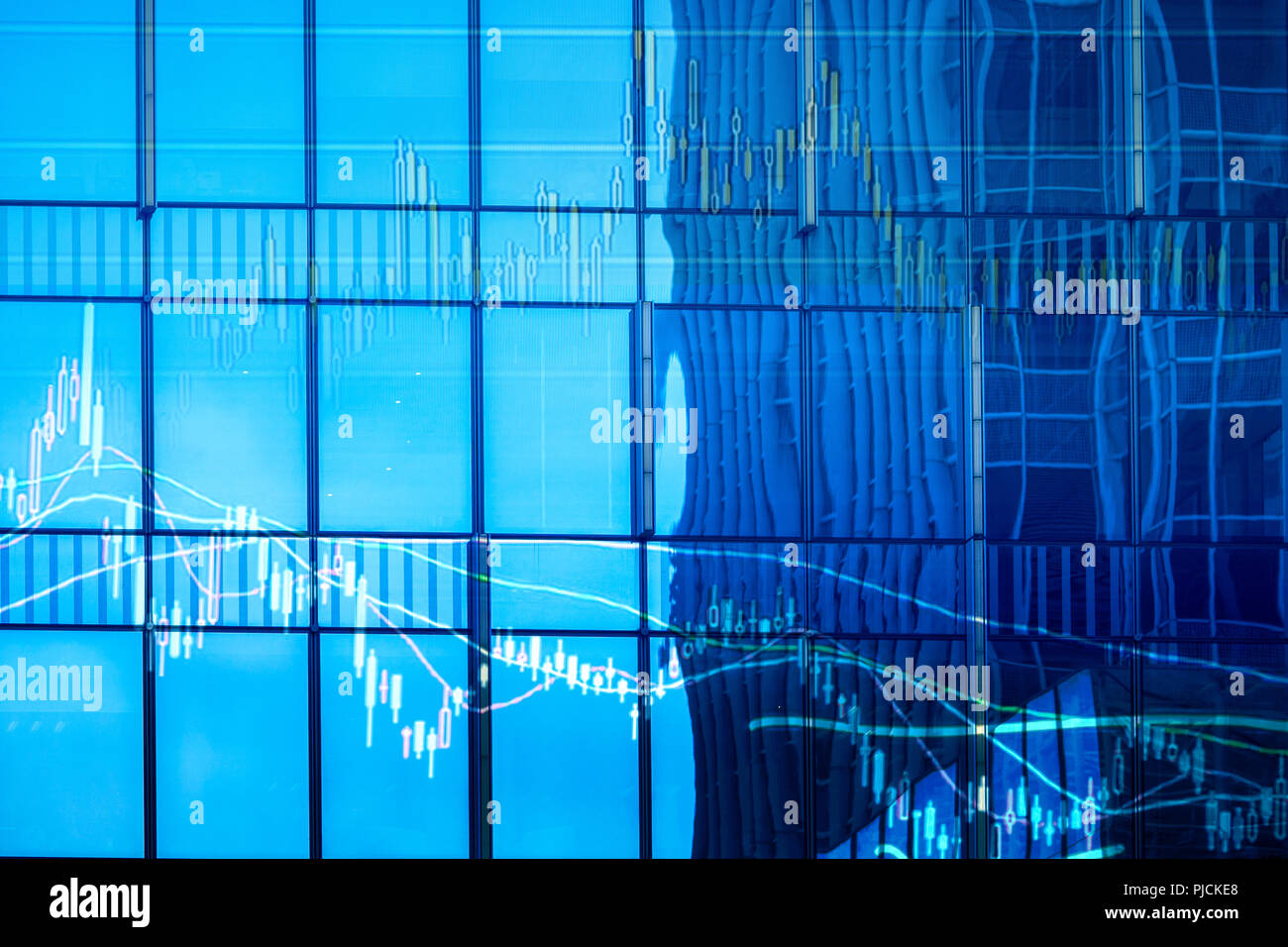 Hong Kong commercial buildings with graph index of stock Market Stock ...