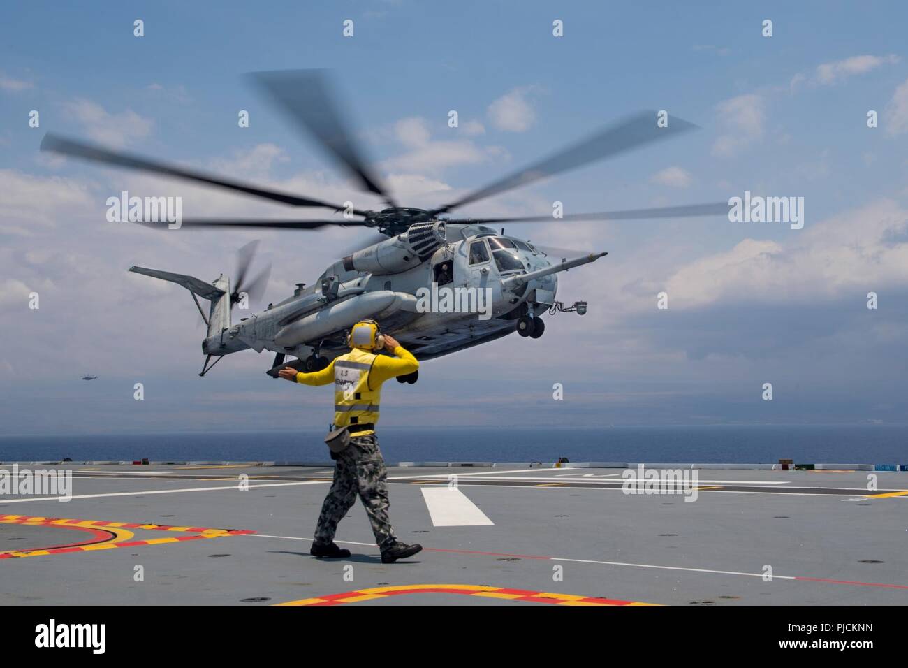 AT SEA (July 18, 2018) Royal Australian Navy Leading Seaman Aviation ...